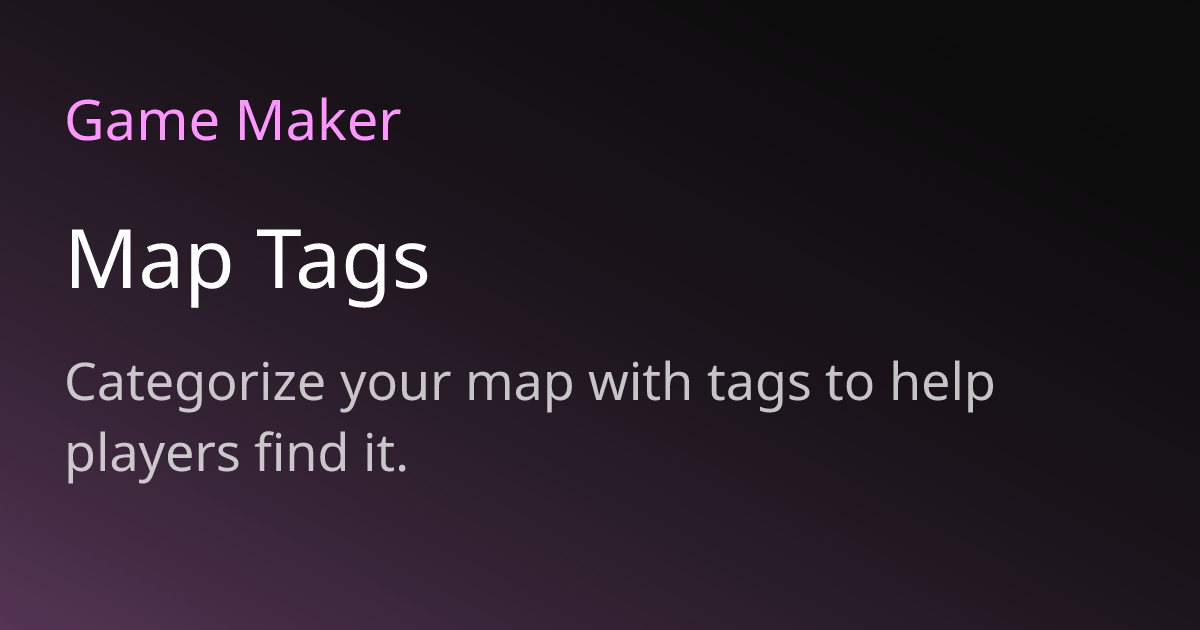 Map Tags